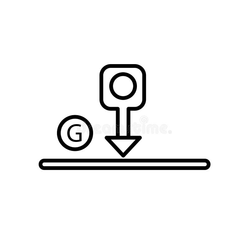 Gravity Icon Vector Isolated On White Background, Gravity Sign , Sign ...