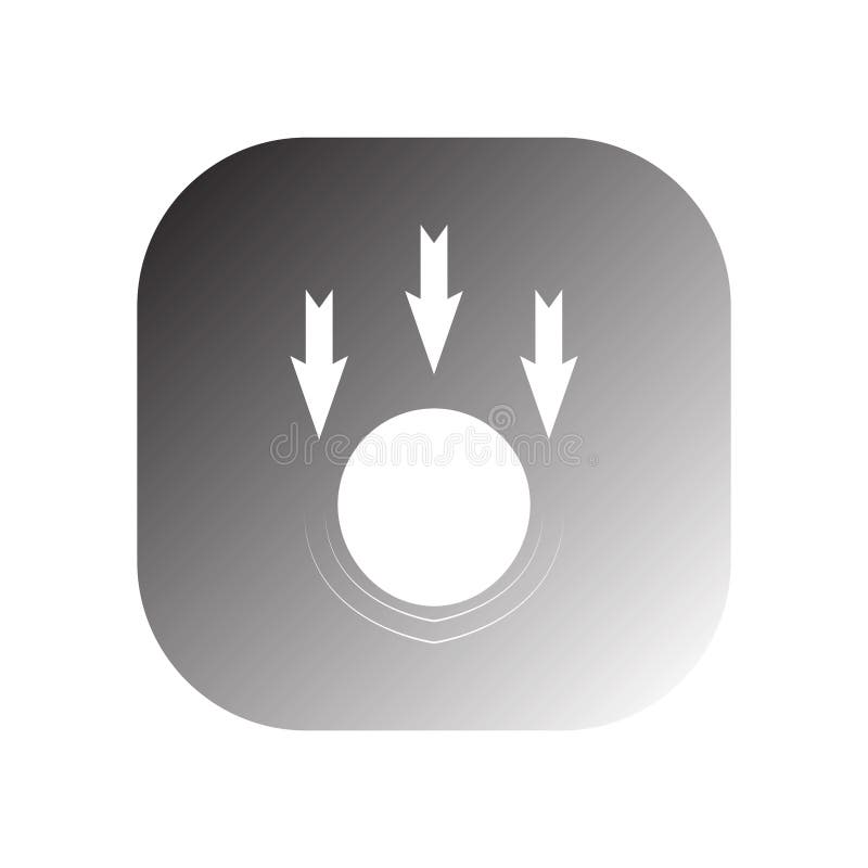 Gravity icon vector stock vector. Illustration of white - 303468765