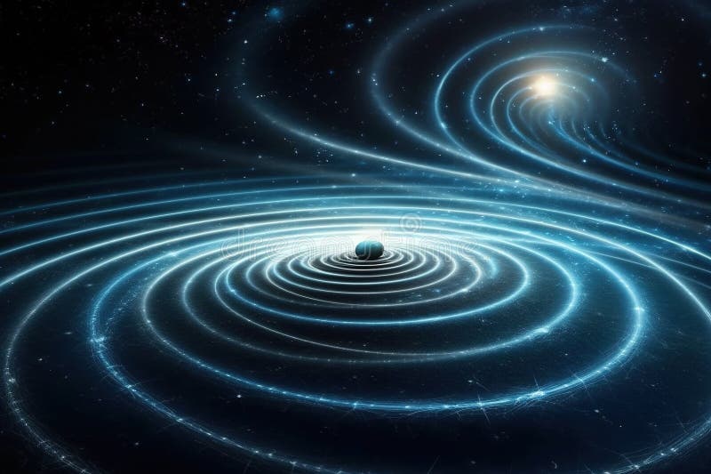Gravity Planet Earth, Gravitational Waves Concept. Physical and ...
