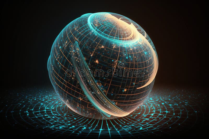 Gravity Planet Earth, Gravitational Waves Concept. Physical and ...