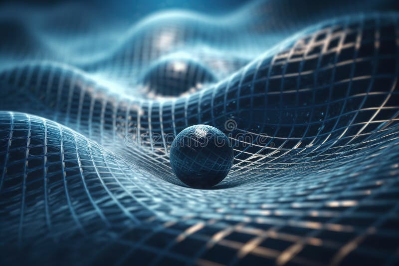 Gravity Planet Earth, Gravitational Waves Concept. Physical and ...