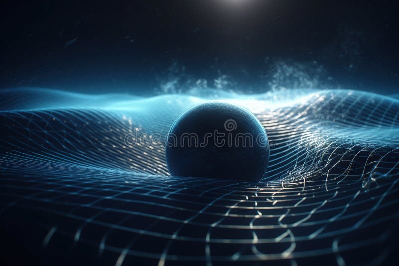 Gravity Planet Earth, Gravitational Waves Concept. Physical and ...