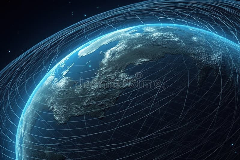 Gravity Planet Earth, Gravitational Waves Concept. Physical and ...