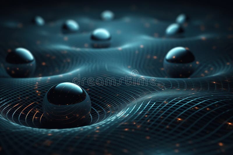 Gravity Planet Earth, Gravitational Waves Concept. Physical and ...