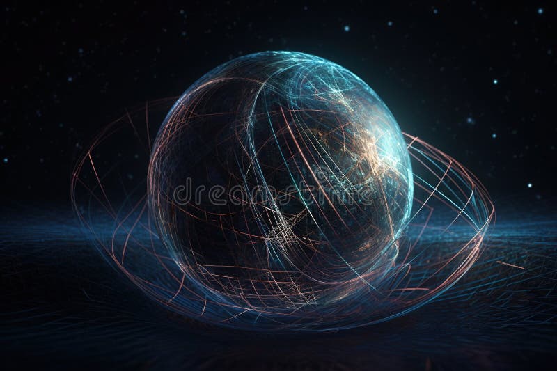Gravity Planet Earth, Gravitational Waves Concept. Physical and ...