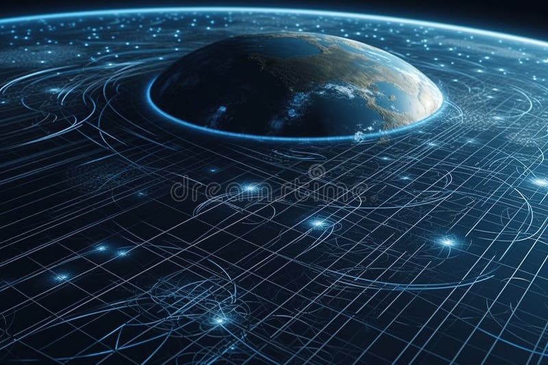 Gravity Planet Earth, Gravitational Waves Concept. Physical and ...