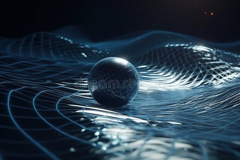 Gravity Planet Earth, Gravitational Waves Concept. Physical and ...