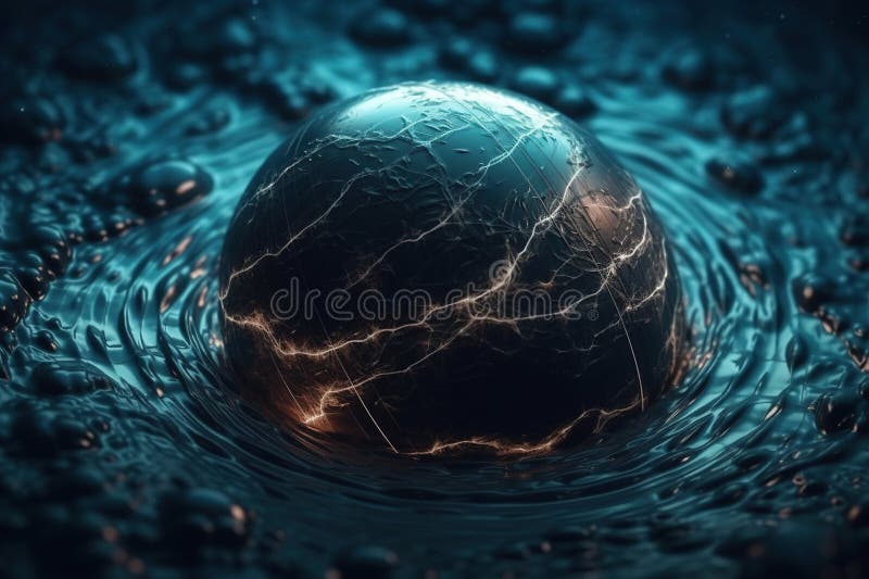 Gravity Planet Earth, Gravitational Waves Concept. Physical and ...