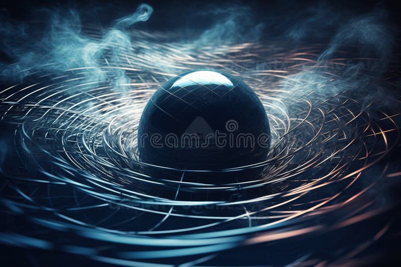 Gravity Planet Earth, Gravitational Waves Concept. Physical and ...