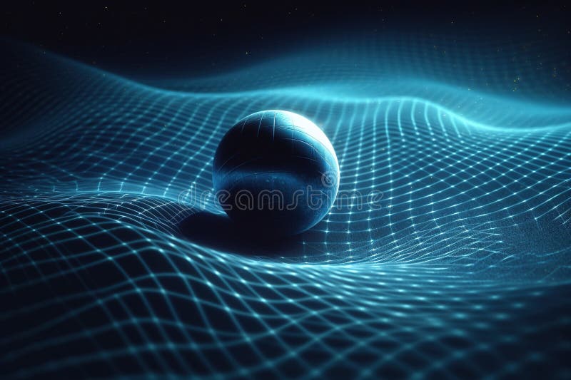 Gravity Planet Earth, Gravitational Waves Concept. Physical and ...