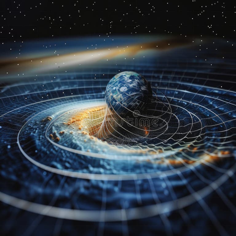 Gravity Planet, Gravitational Wave Concept on Planet Earth, Physical ...