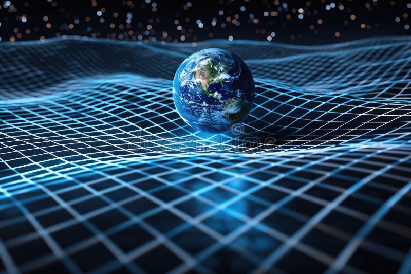 Gravity Planet, Gravitational Wave Concept on Planet Earth, Physical ...