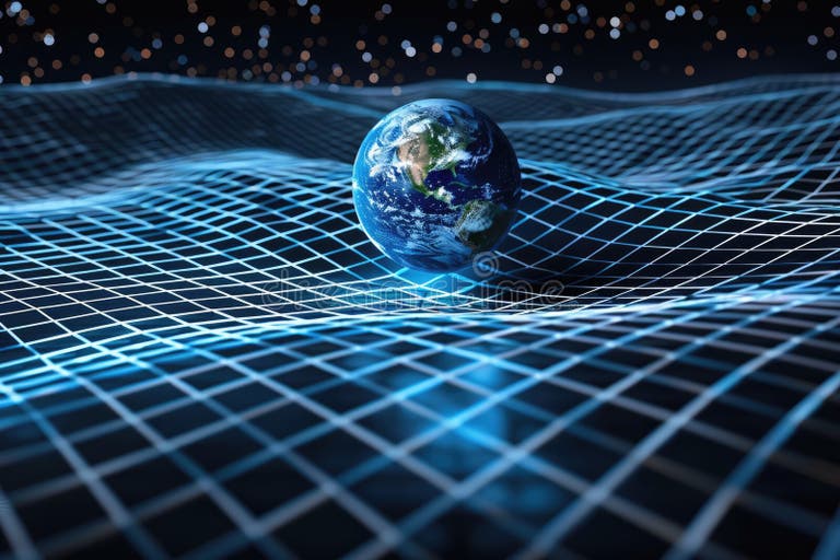 Gravity Planet, Gravitational Wave Concept on Planet Earth, Physical ...