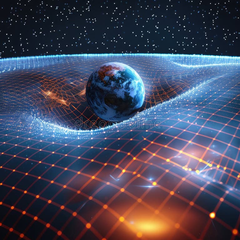 Gravity Planet, Gravitational Wave Concept on Planet Earth, Physical ...