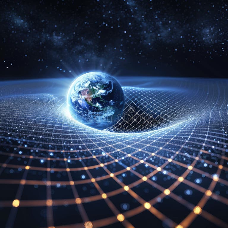 Gravity Planet, Gravitational Wave Concept on Planet Earth, Physical ...