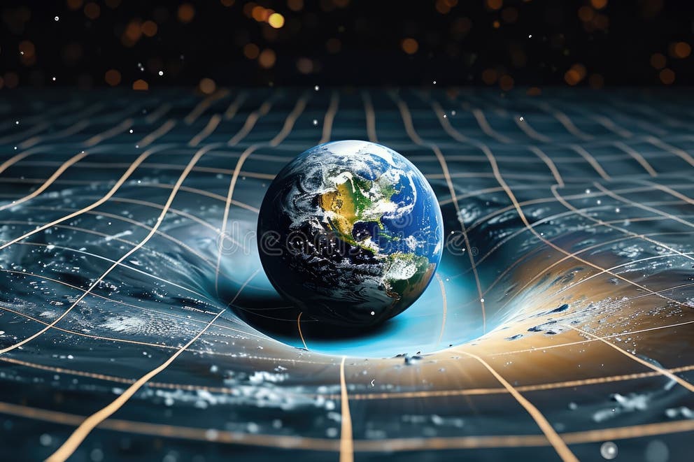 Gravity Planet, Gravitational Wave Concept on Planet Earth, Physical ...