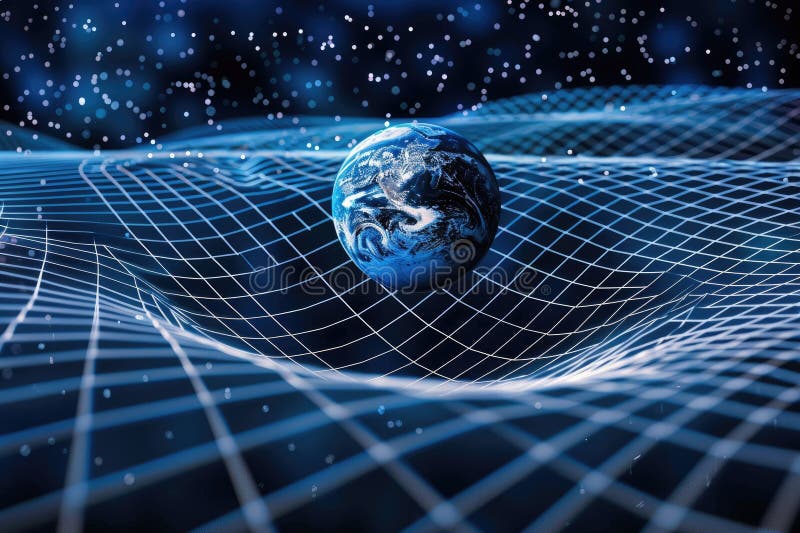 Gravity Planet, Gravitational Wave Concept on Planet Earth, Physical ...