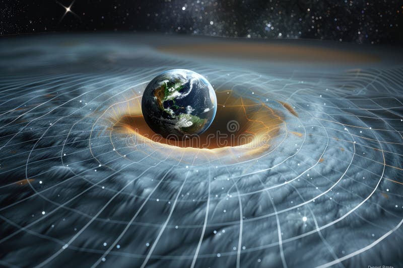 Gravity Planet, Gravitational Wave Concept on Planet Earth, Physical ...