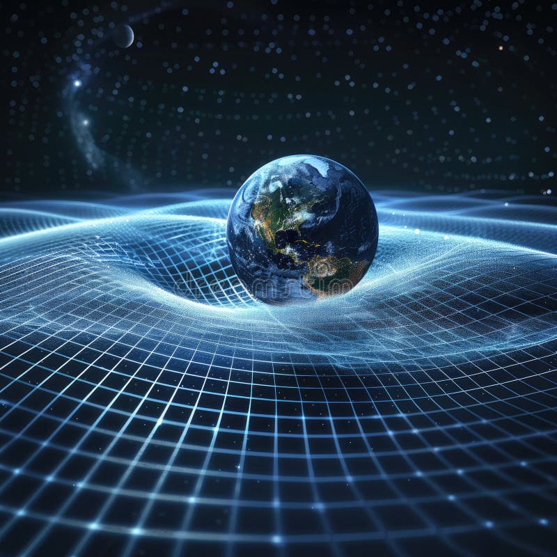 Gravity Planet, Gravitational Wave Concept on Planet Earth, Physical ...