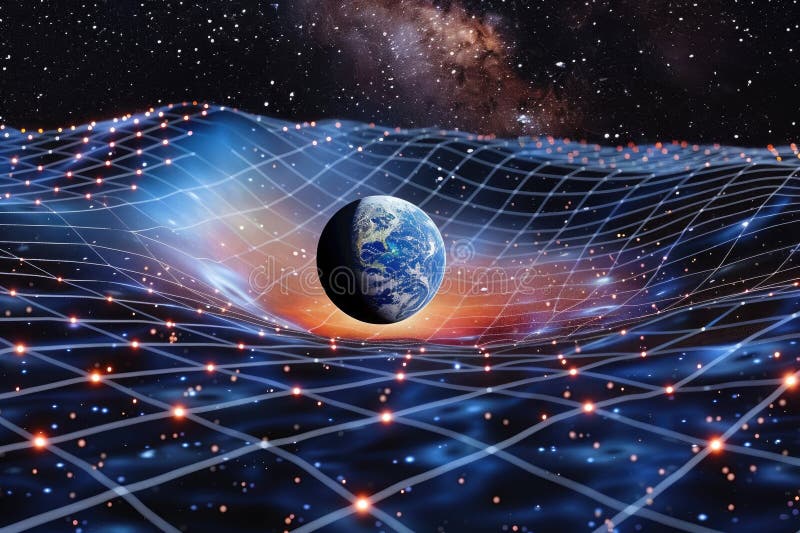 Gravity Planet, Gravitational Wave Concept on Planet Earth, Physical ...