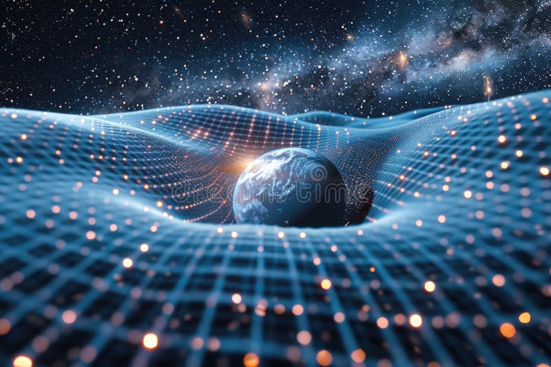 Gravity Planet, Gravitational Wave Concept on Planet Earth, Physical ...