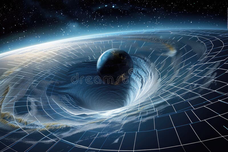 Gravity Planet, Gravitational Wave Concept on Planet Earth, Physical ...