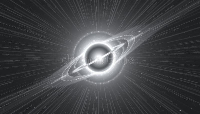 Gravity Warp Pulse Gradient: Dark Gray with Warped Radial Pulse Rings ...