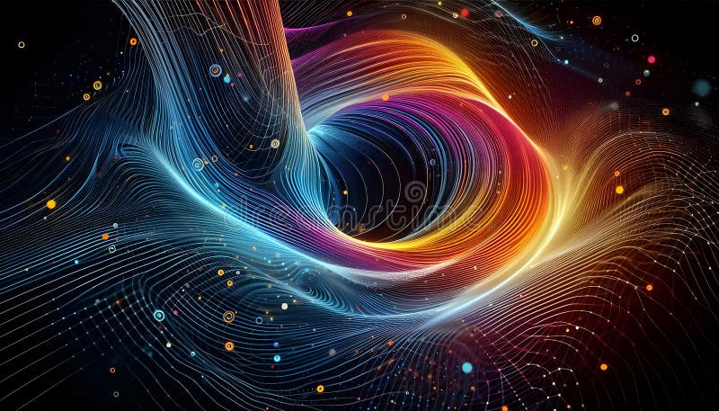 Gravity Wave Abstract Background Stock Illustration - Illustration of ...