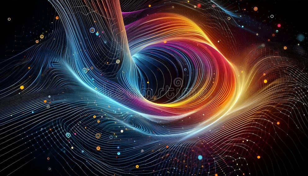 Gravity Wave Abstract Background Stock Illustration - Illustration of ...