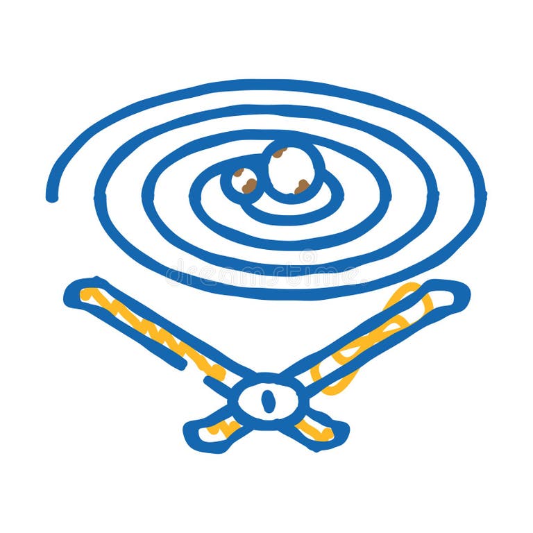 Gravity Waves Space Exploration Icon Doodle Illustration Stock ...