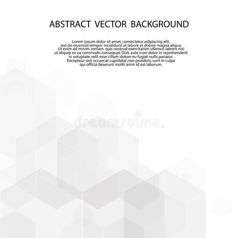 Gray Abstract Background. Layout for Advertising Gray Hexagons. Eps 10 ...