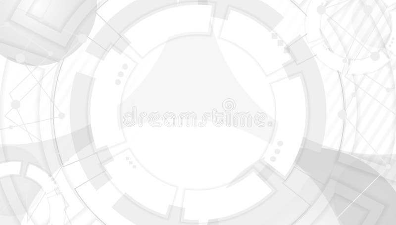 Gray Abstract Background with Translucent Geometric Shapes Stock Vector ...