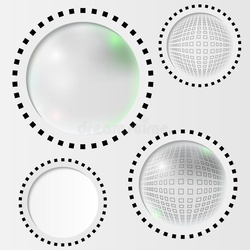 Gray abstract circle stock vector. Illustration of shine - 33568658