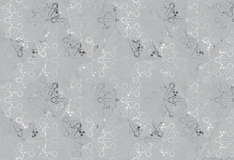 Gray Abstract Floral Vector Background Stock Illustration ...