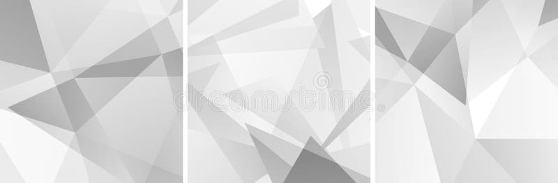 Gray Abstract Geometric Backgrounds. Triangle Grey Geometric Pattern ...