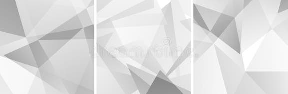 Gray Abstract Geometric Backgrounds. Triangle Grey Geometric Pattern Texture Stock Vector ...