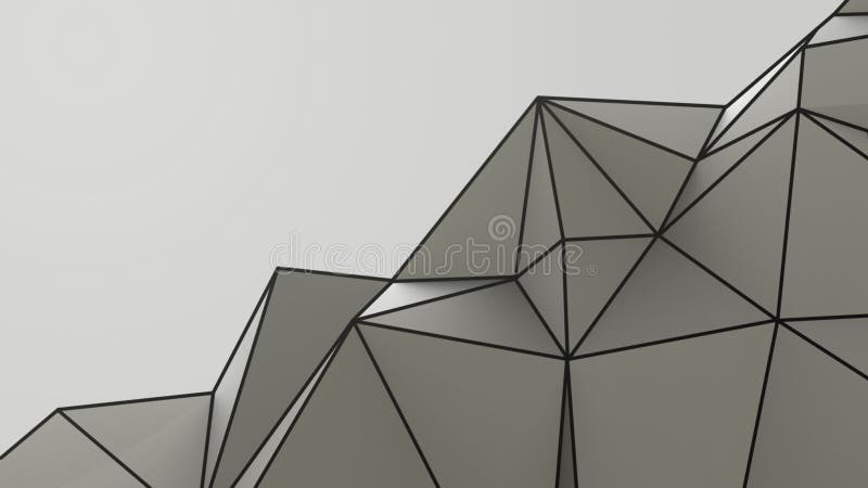Gray Abstract Modern Crystal Background. Polygon, Line, Triangle Pattern Shape for Wallpaper ...