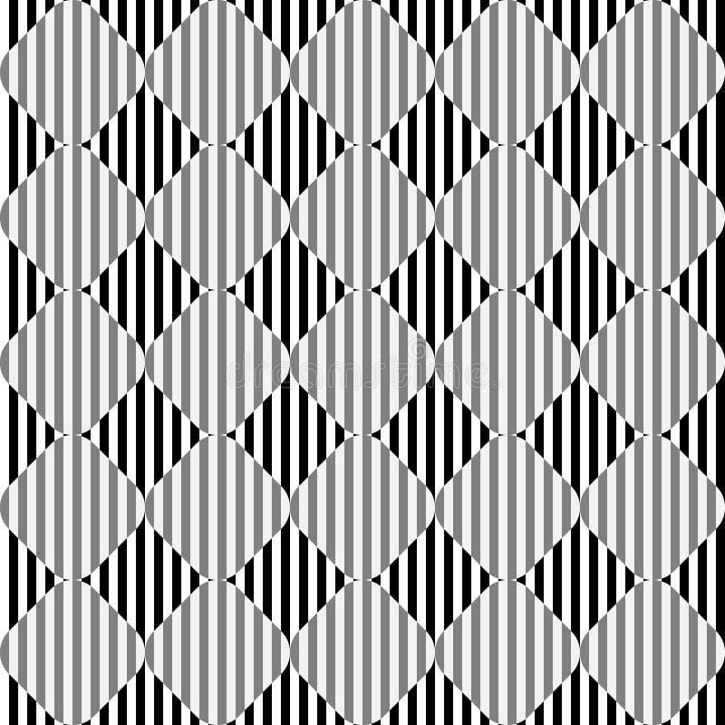 Gray Abstract Seamless Background. Optical Illusion Design Stock Vector ...