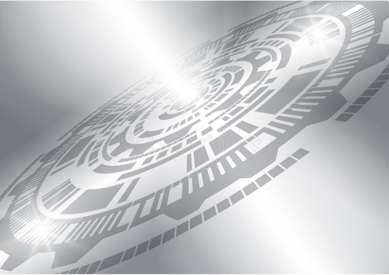 Gray Abstract Technology Background, Vector Illustration Stock Vector ...