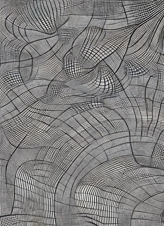 Gray Abstract Texture, Irregular Lines and Shapes, Created by ...