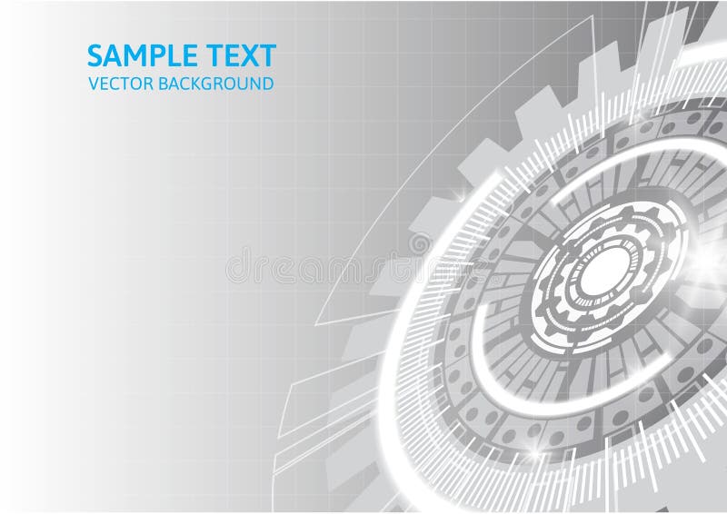 Gray Abstract Vector Background Digital and Technology Concept Stock ...