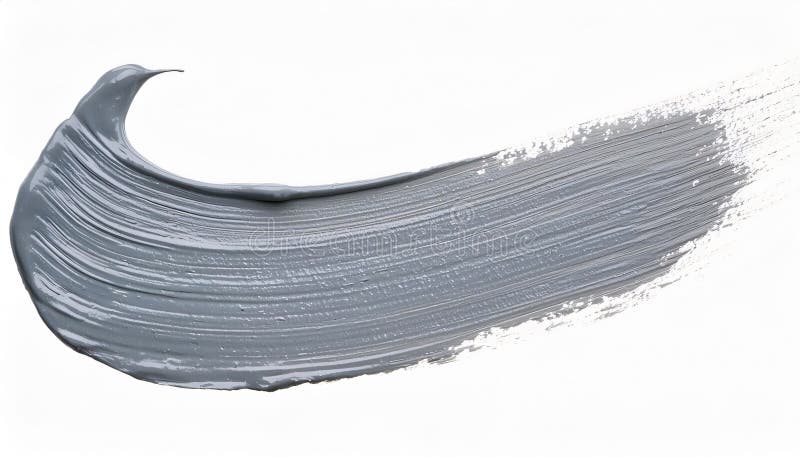 Gray Acrylic Paint is Creating a Dynamic Shape with Interesting Curves ...