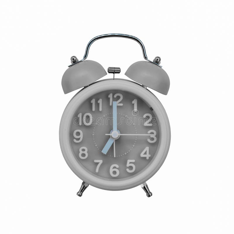 Gray alarm clock stock image. Image of abstract, retro - 46801555