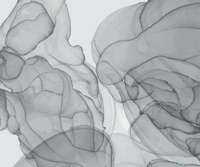 Gray Alcohol Ink Texture. Abstract Hand Painted Watercolor Background ...
