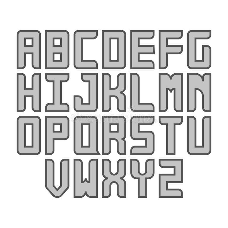 Gray Alphabet Stock Illustrations – 18,077 Gray Alphabet Stock ...