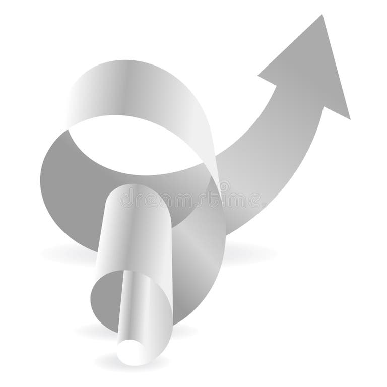 Gray Arrows Ring Rotating stock illustration. Illustration of arrow ...