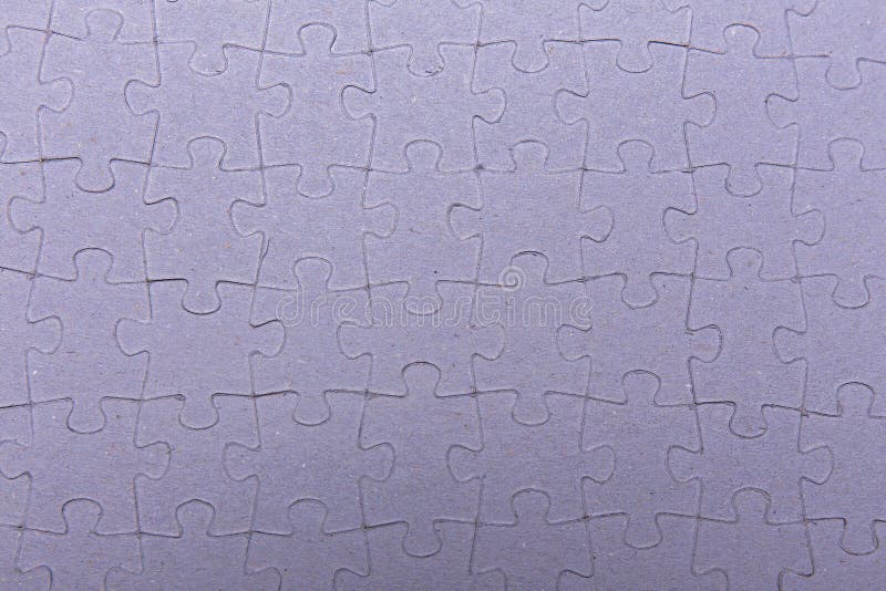 Gray Background of the Collected Puzzles Stock Photo - Image of ...