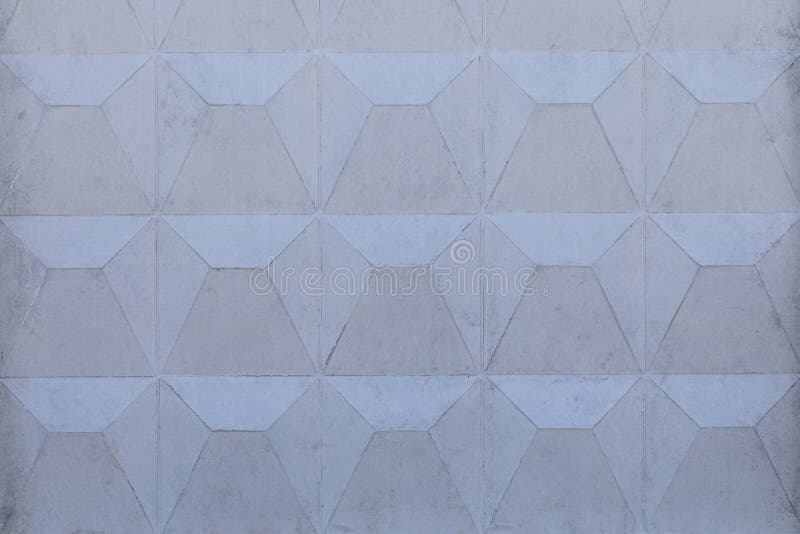 The Gray Background of Concrete Fence Wall with Square Pattern Stock ...