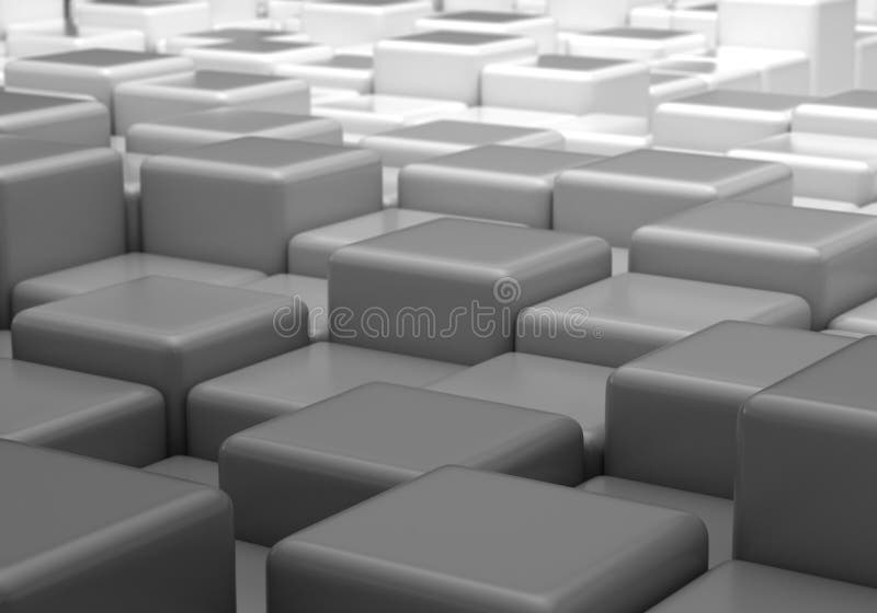 Gray Background with cubes stock illustration. Illustration of pattern ...