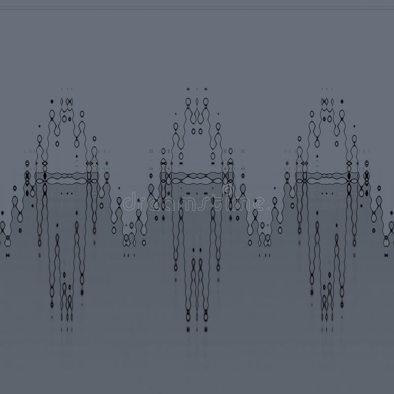 Gray Background with Fractal Patterns Stock Illustration - Illustration ...